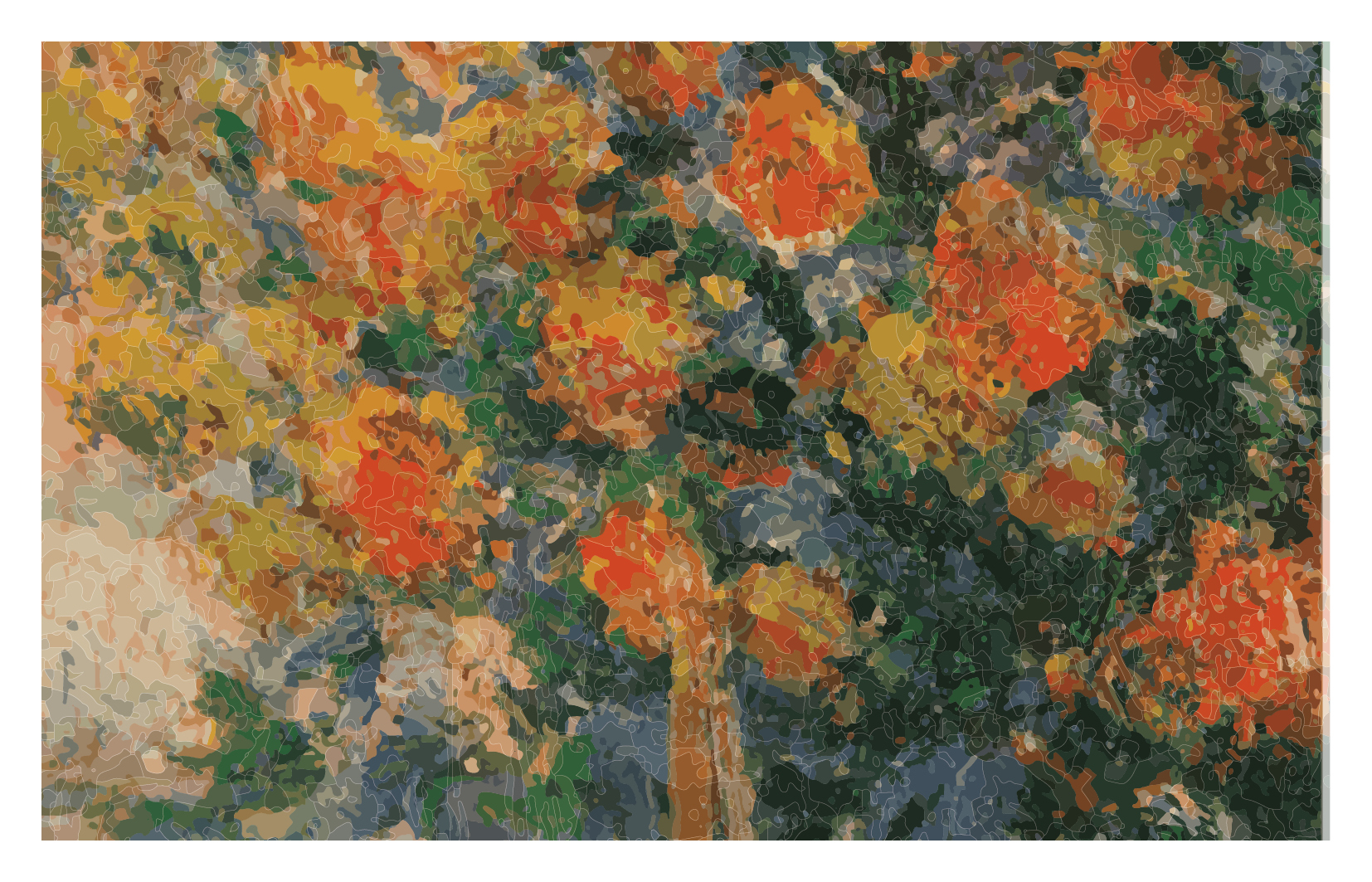 Colorful tablecloth in cheerful colours, with a striking design ...